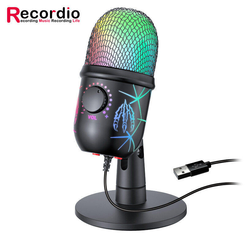 GAM-V5 USB конденсаторный микрофон с шумоподавлением для записи на ПК, мобильного стриминга, игр и карате -