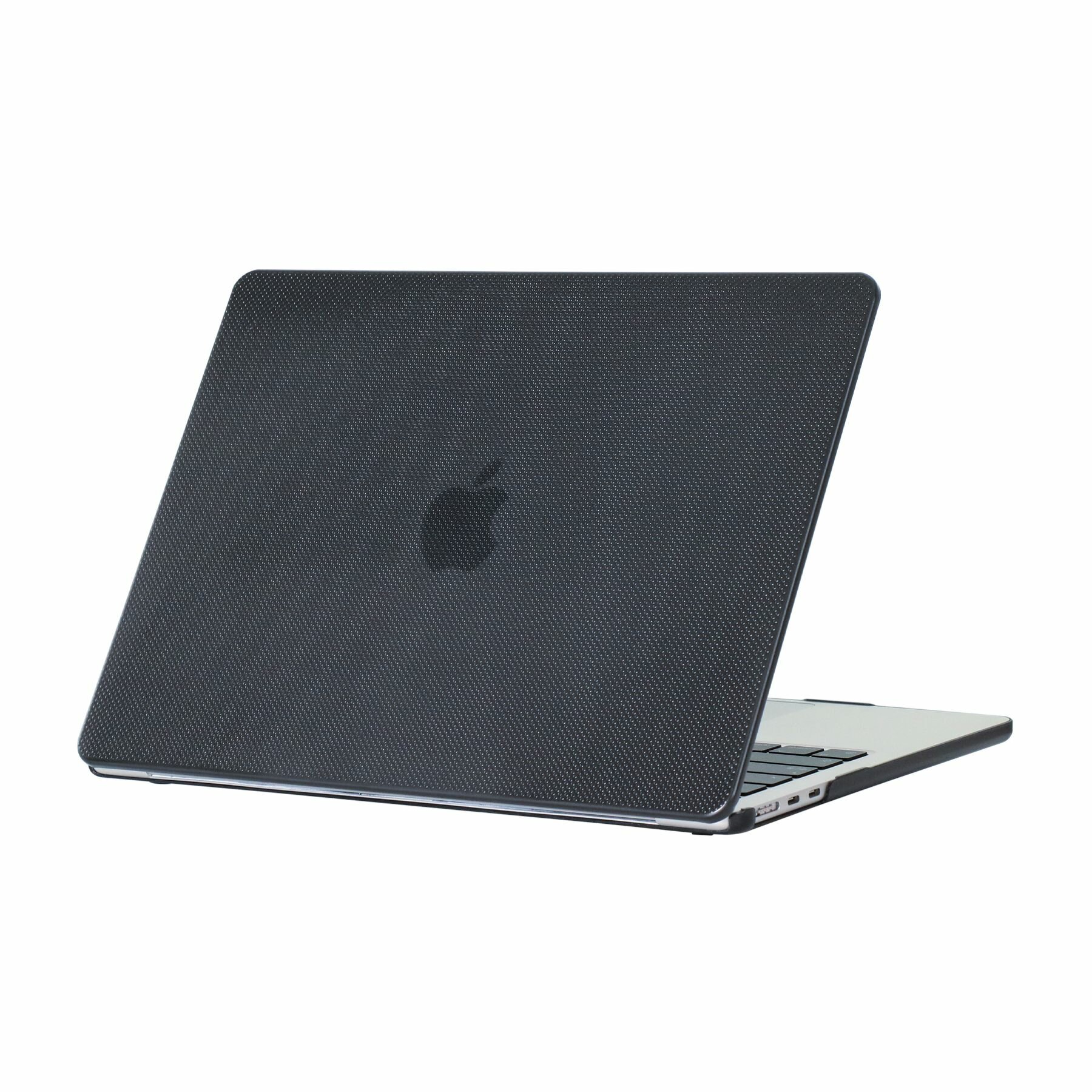 Накладка для MacBook Air 13" (A2681 / A3113) Dotted carbon Микки Бич пластик черный