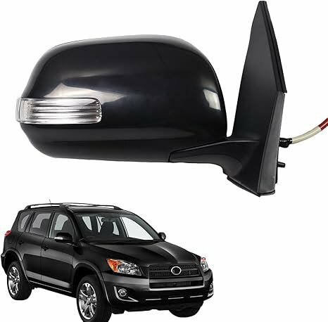 Передняя дверь крыло зеркало сборки для Toyota RAV4 2009-2012 автомобиль внешняя дверь задний огляд зеркало сборки 7PINS, справа.