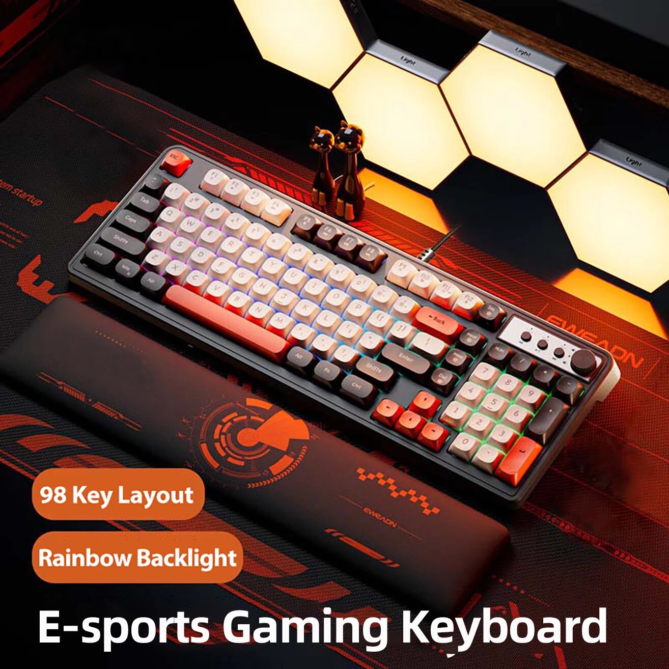 Проводная игровая клавиатура EWEADN Pro G98