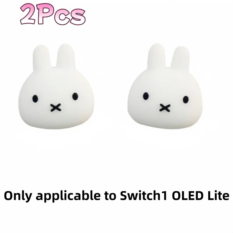 2 шт. колпачки для джойстиков Miffy, Цвет: A, для Nintendo Switch OLED Lite