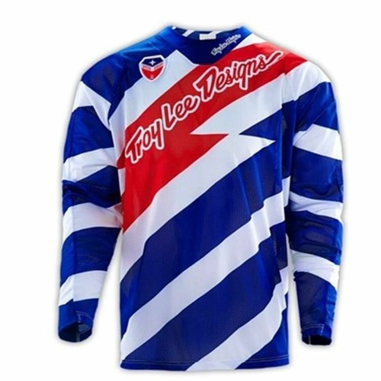 Джерси Troy Lee Designs Бело-синий XS