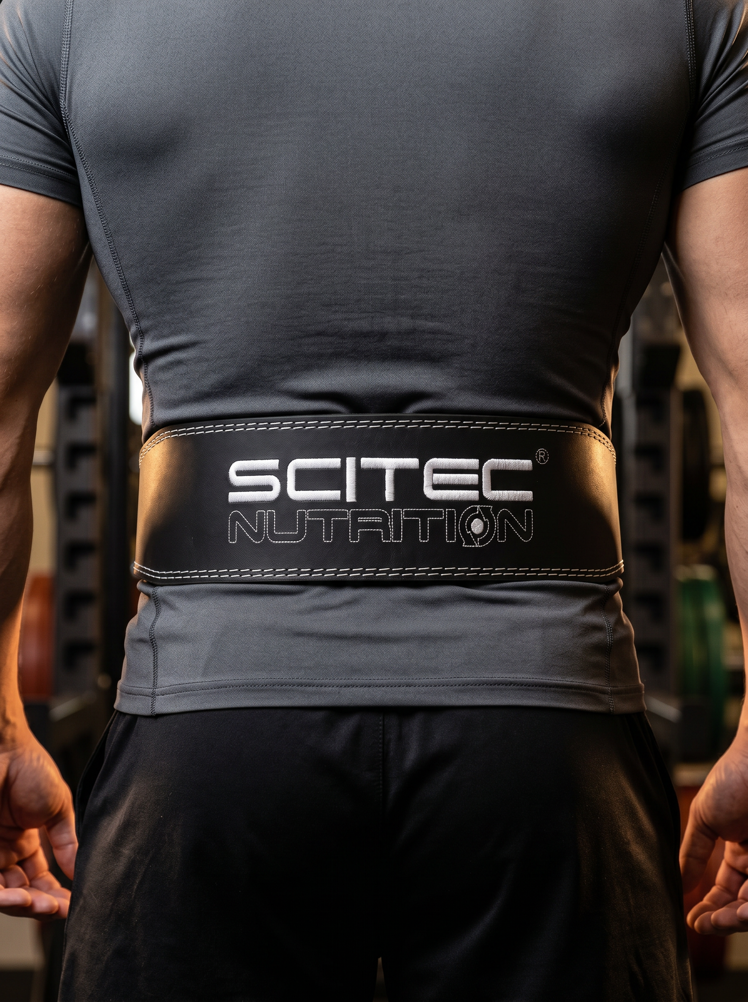 Пояс атлетический Сайтек Нутришн / Scitec Nutrition Супер Паурлифтер / Super Powerlifter, размер M, черный