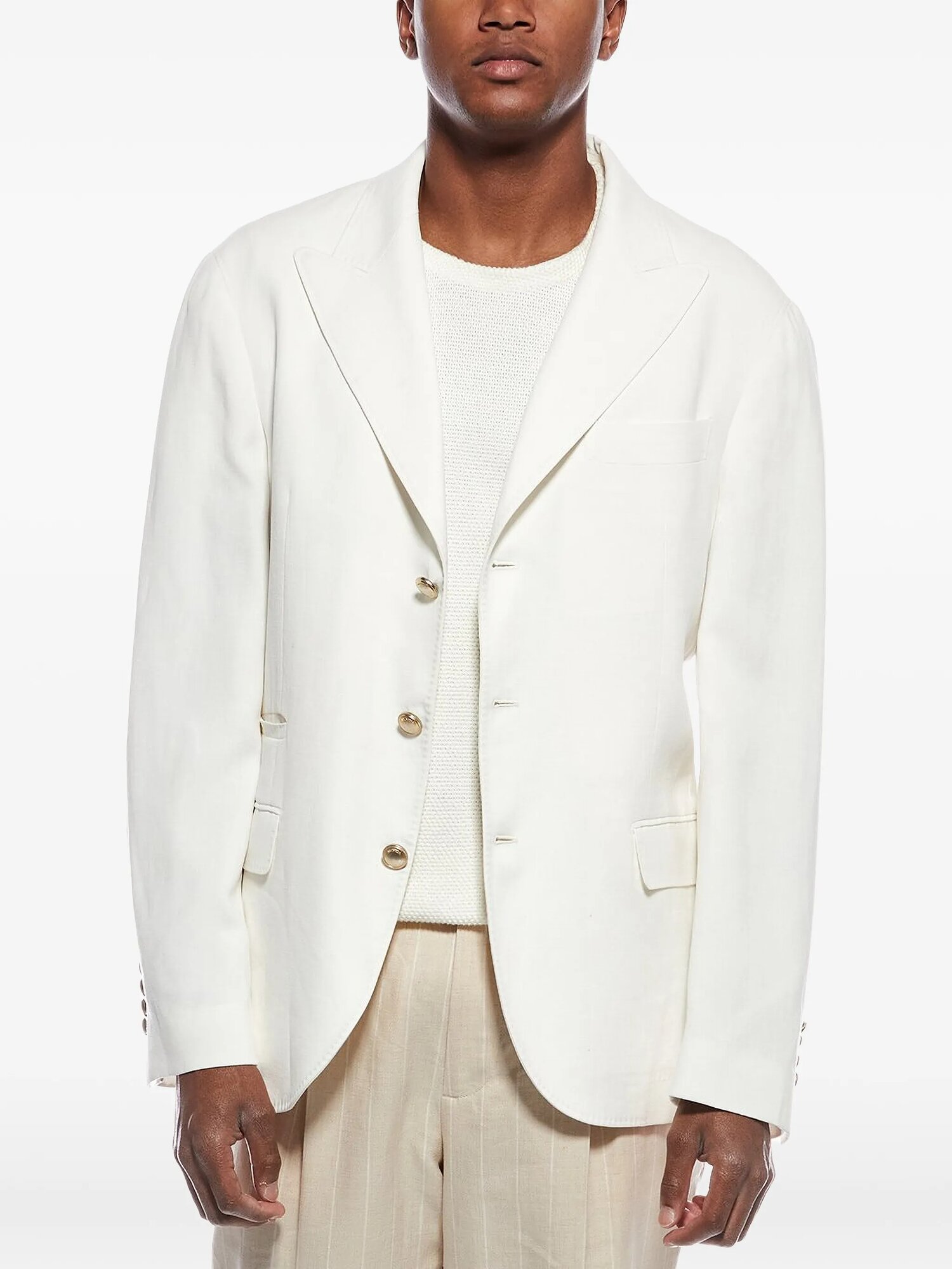 Пиджак Single-breasted tailored blazer