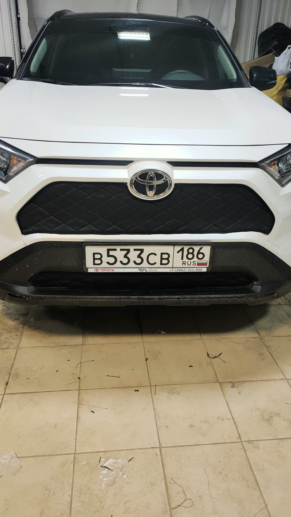 Утеплитель радиатора Экономия топлива Toyota RAV4 (Тойота Рав4) 2018-н. в.