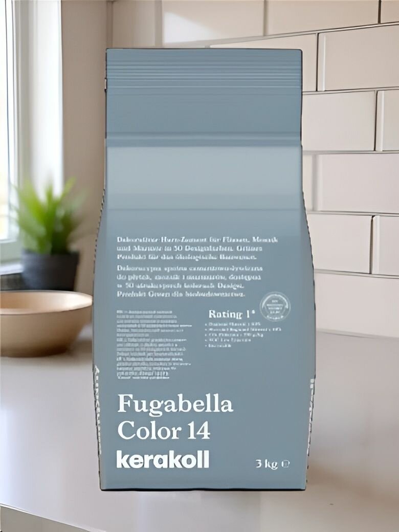 Затирка для плитки полимерцементная №14 Kerakoll Fugabella Color 0-20 3кг