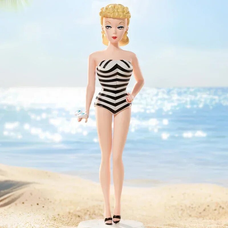 Barbie 1959: Кукла в черно-белой купальнике