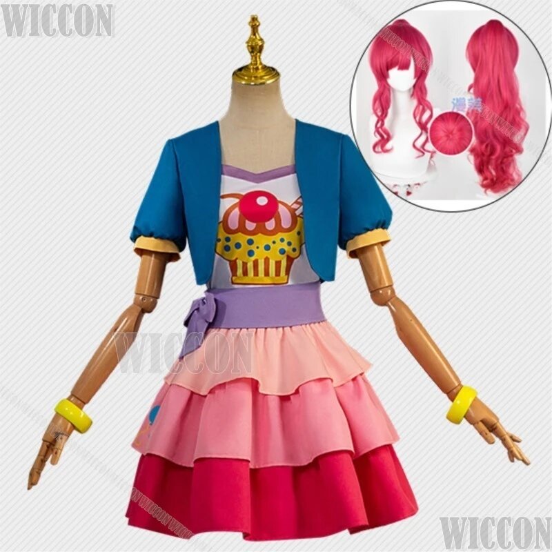 Косплей костюм Pinkie Pie розовый, Suit-Wig-1 Pony
