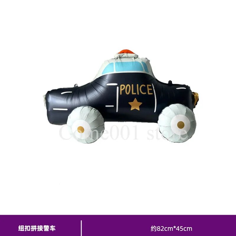 Фольгированные шары в форме транспортных средств Matte-Police-Car