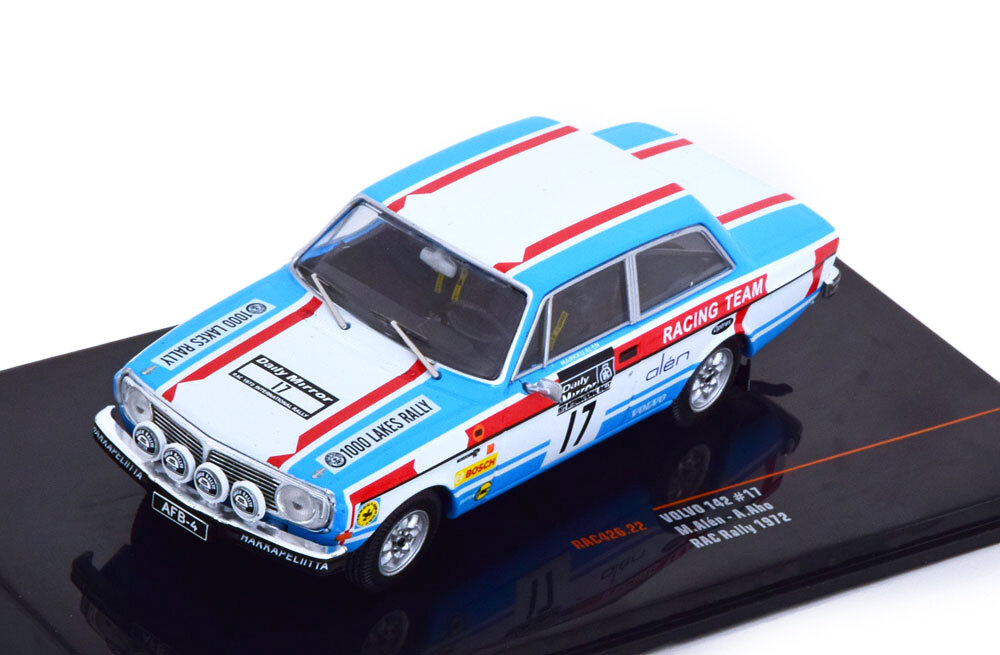 Модель коллекционная IXO Volvo 142 #17 rac rally 1972 alen/aho