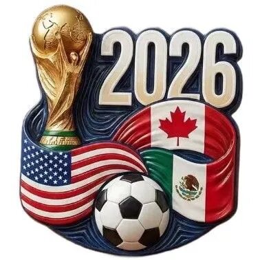 Футбольный сувенир ЧМ-2026 смола декор подарок