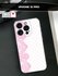 Чехол на Apple iPhone 15 Pro / Айфон 15 Про с принтом Розовое кружево и горошек
