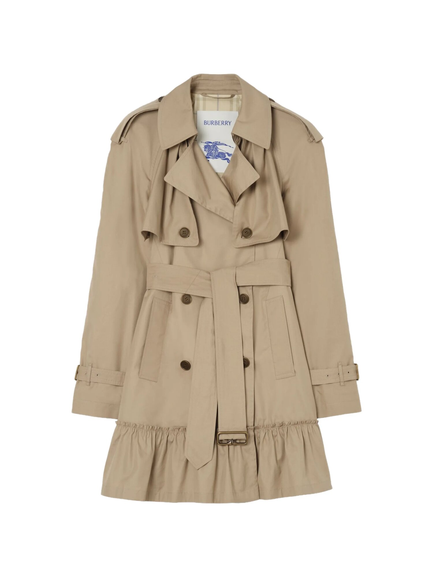 Пальто Short gabardine Tillydrine trench coat