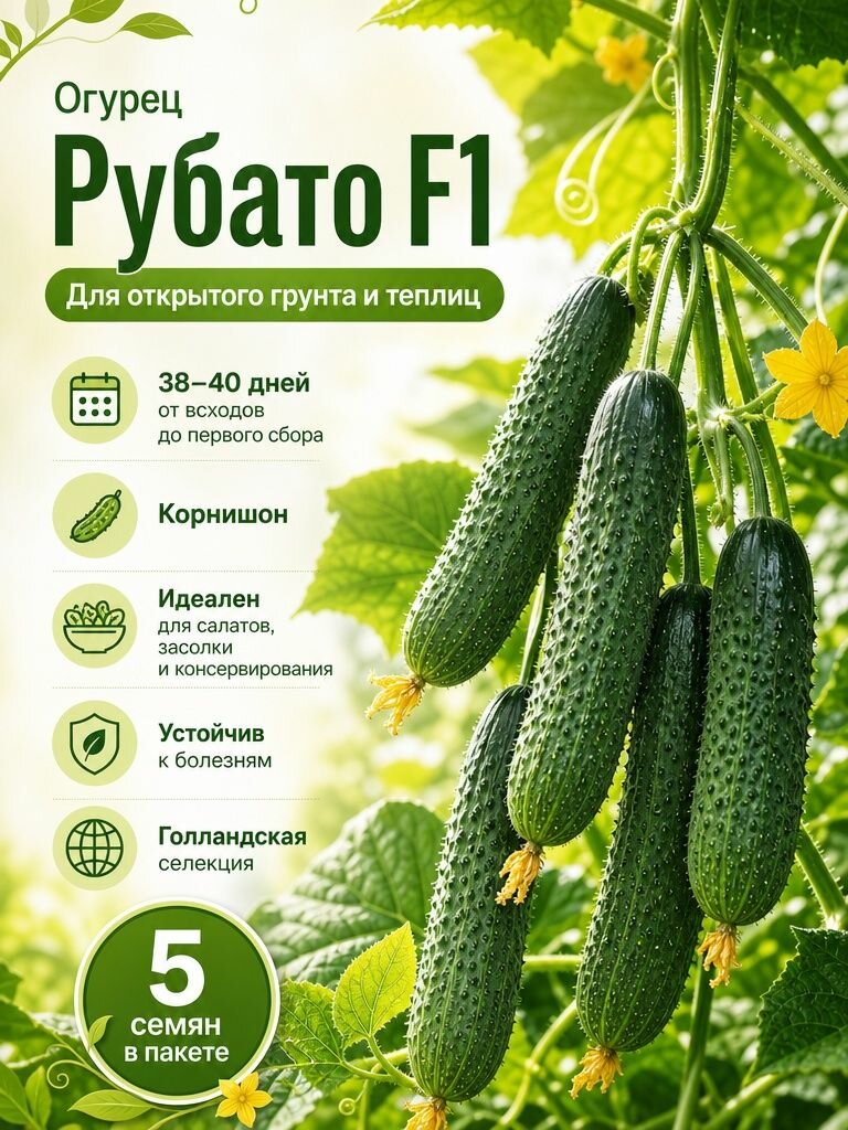 Огурец Рубато F1, семена