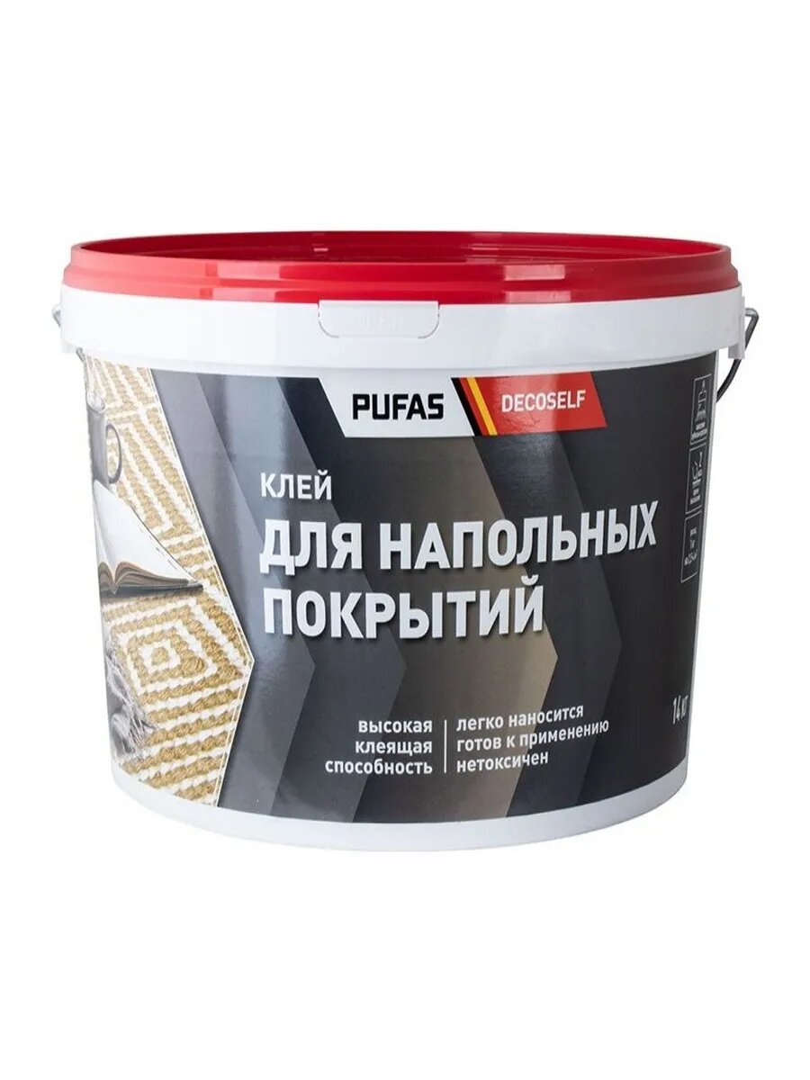 Клей для напольных покрытий PUFAS Decoself 14кг