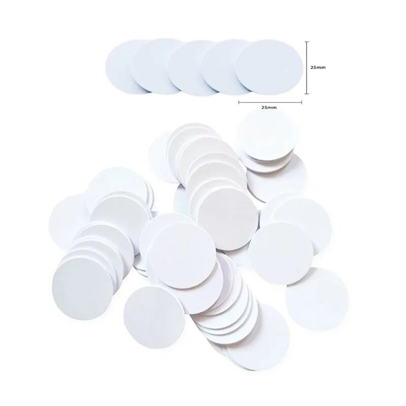 YEVERAXIN Ntag216 NFC карты 25 мм 10pcs