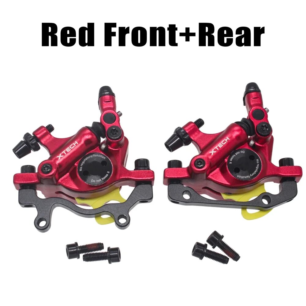 ZOOM XTECH HB100 Гидравлические Тормоза Дисковые MTB Черный Красный, Red A Pair