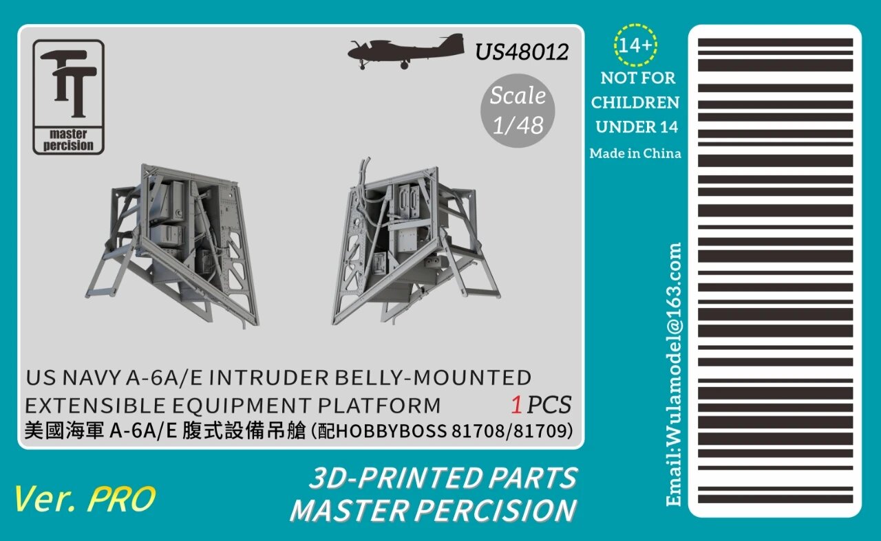 Части для 3D-печати GRUMMAN A-6 INTRUDER 1:48 для модели Trumpeter 81708 81709 US48012