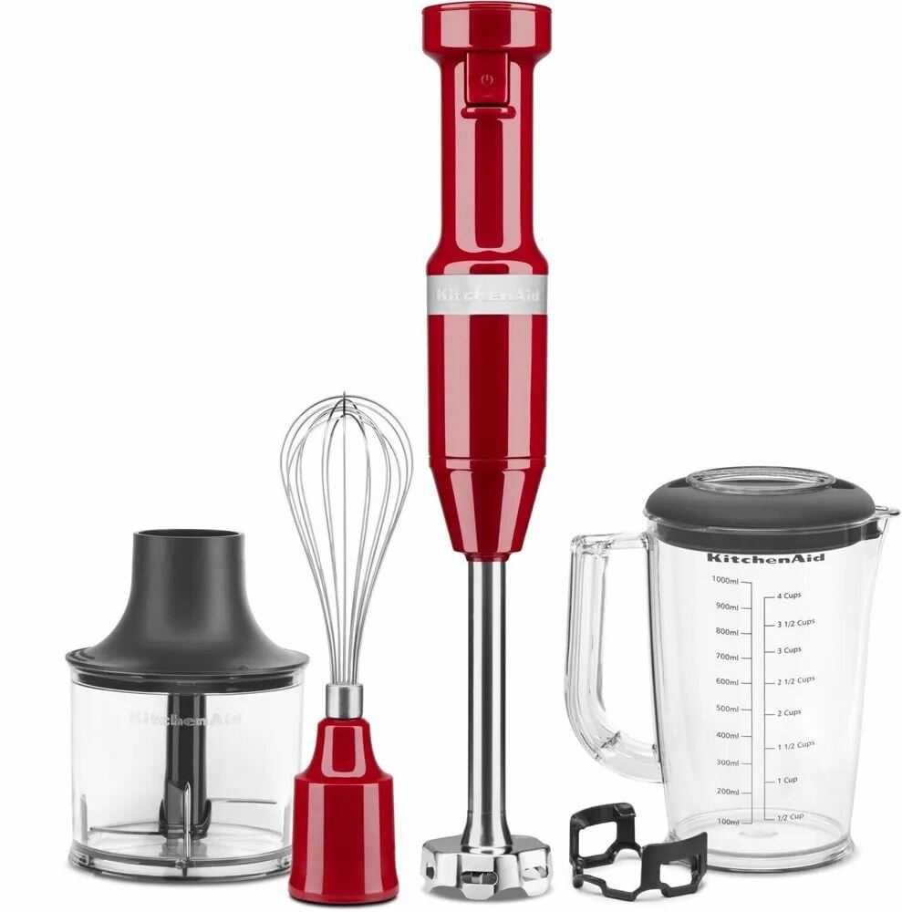 KitchenAid Погружной блендер KitchenAid 5KHBV83EER Ручной блендер с аксессуарами - красный Empire, красный