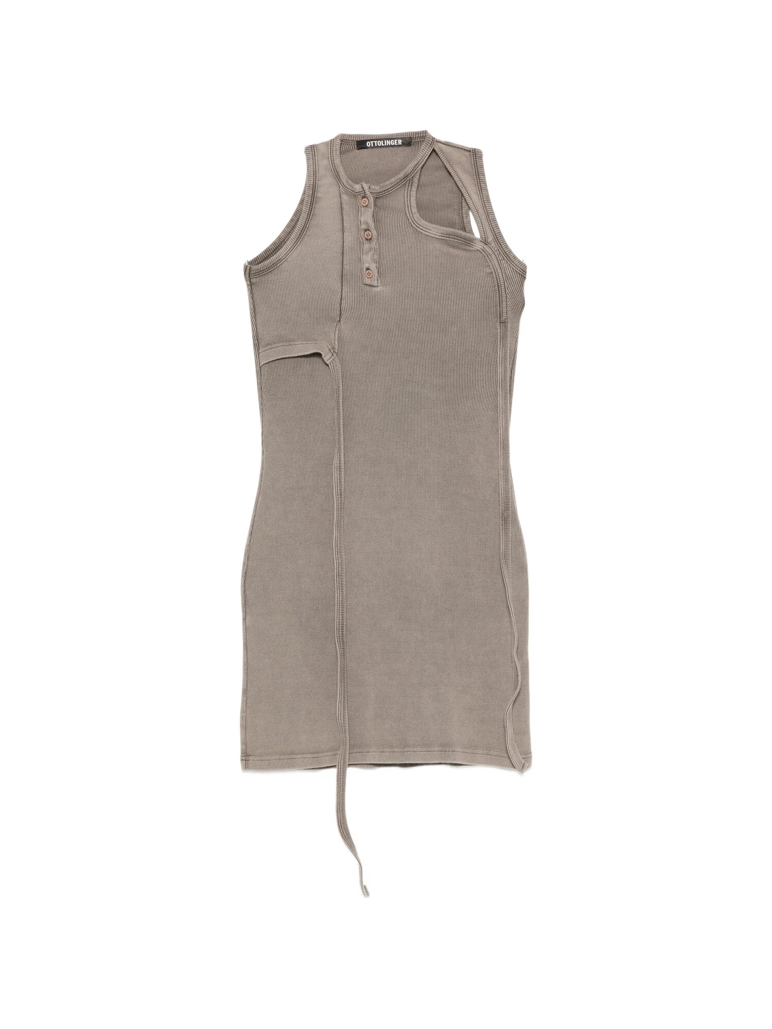 Платье Cut-out ribbed mini dress