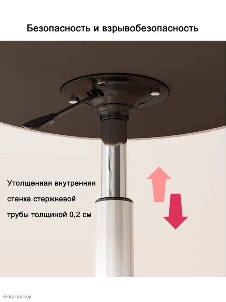 Стул мастера White из овечьей шерсти и губки, Металл, Сталь, Белый, Макс. нагрузка 300 кг — фото 1