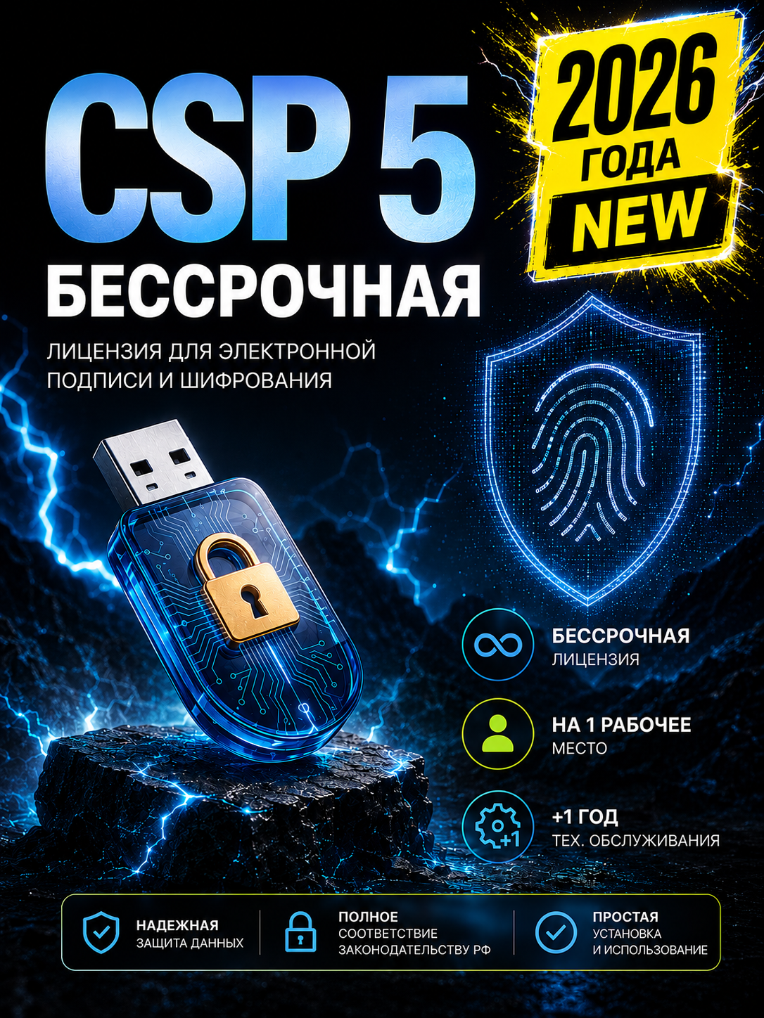 Электронная подпись и шифрования 5.0 |2026 Года NEW | Бессрочная лицензия l Mac, Windows, Linux