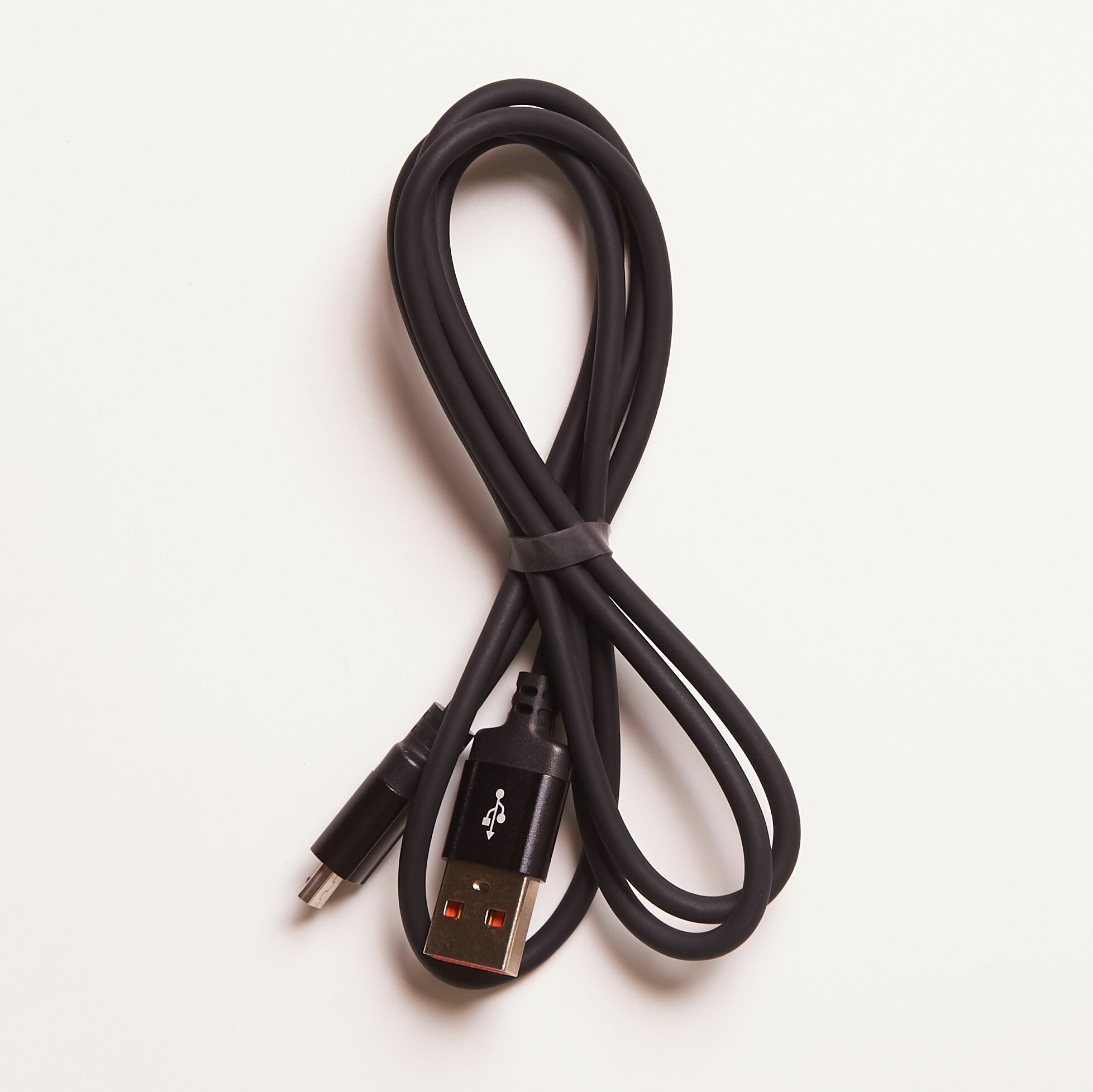 Кабель USB - Micro-USB 1м силиконовый Kakusiga / Черный