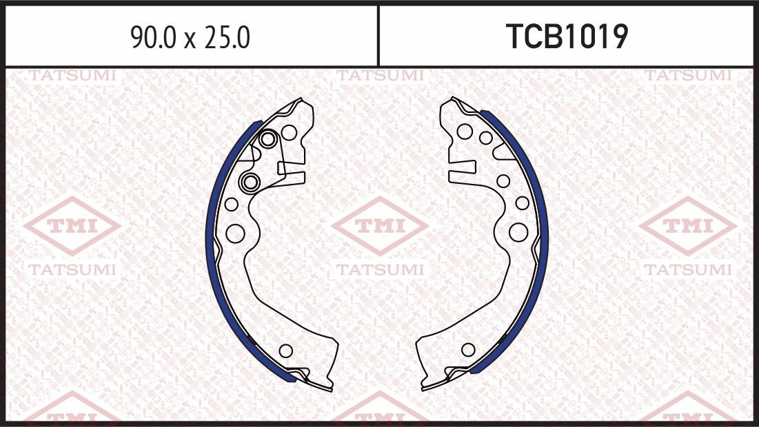 TCB1019 Колодки тормозные NISSAN CUBE 08- барабан.