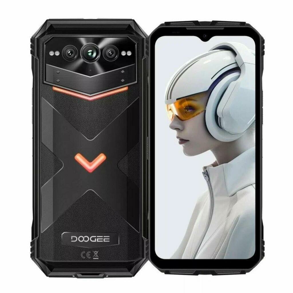 Смартфон Doogee V Max Plus, 16/512Gb, 2200 mah, Obsidian Black (Черный)