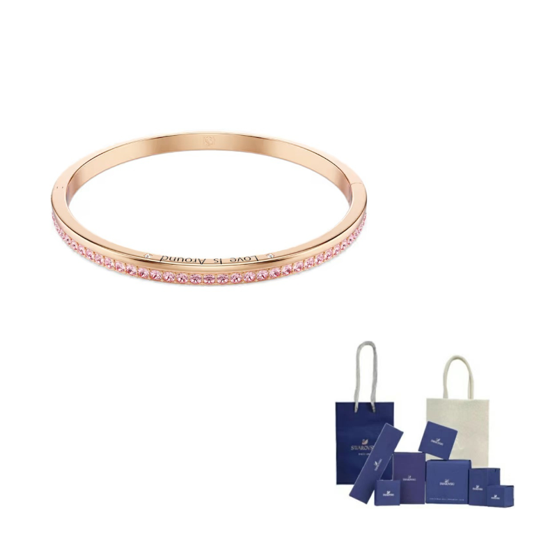 Браслет-манжета, кристаллы Swarovski