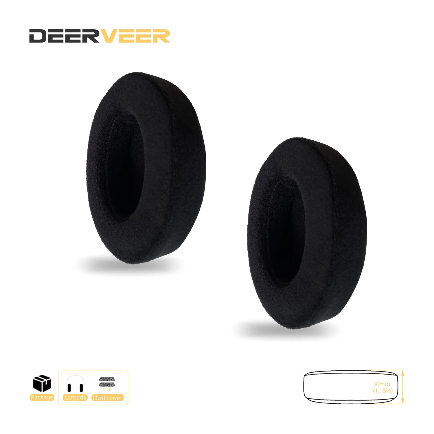 Амбушюры DEERVEER для HyperX Cloud Revolver, Revolver S 8Velour