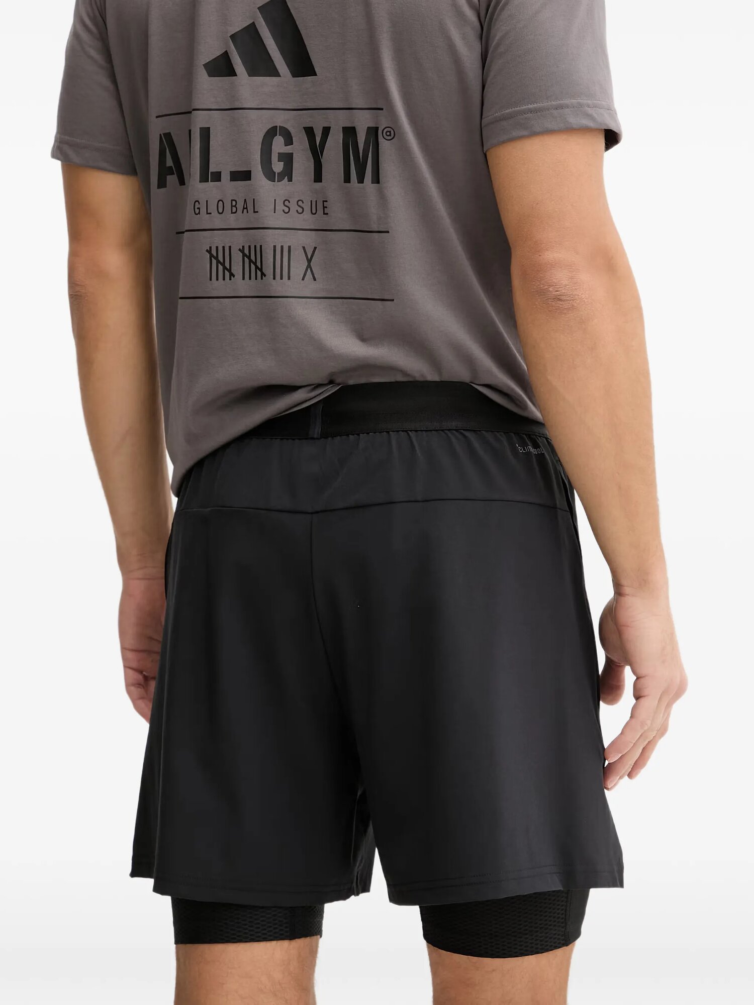 Шорты adidas D4T Workout 2in1 logo performance shorts, размер 2XL — фото 1