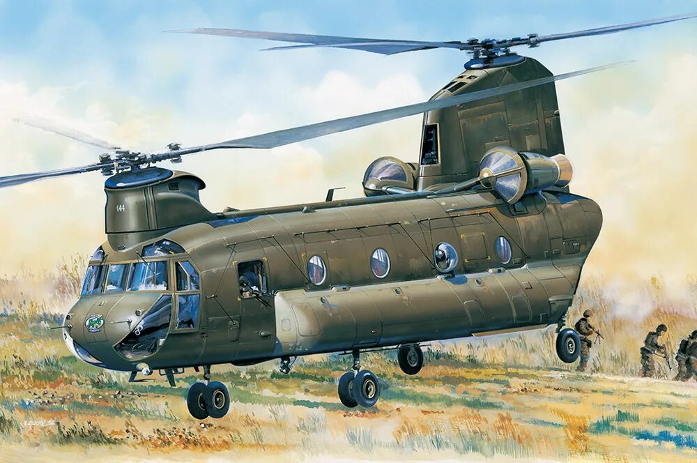 Hobby Boss 81773 1/48 US CH-47D "CHINOOK" сборная модель самолета