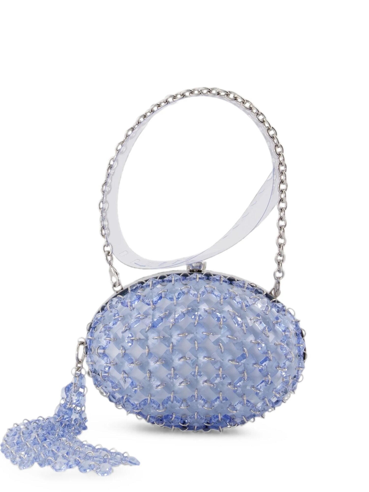 Сумка Crystal-embellished oval clutch bag