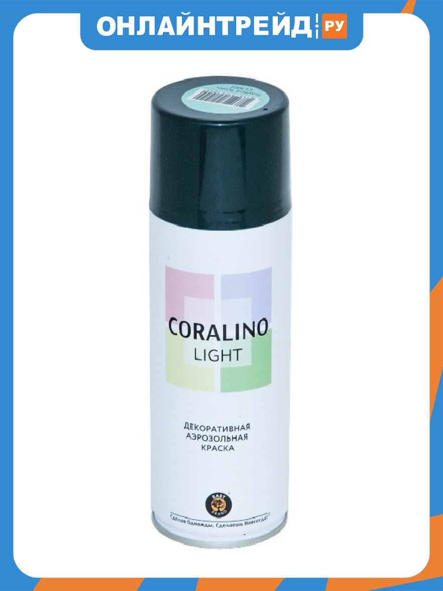 Краска аэрозольная Coralino LIGHT CL1001, декоративная, голубой туман, 520 мл
