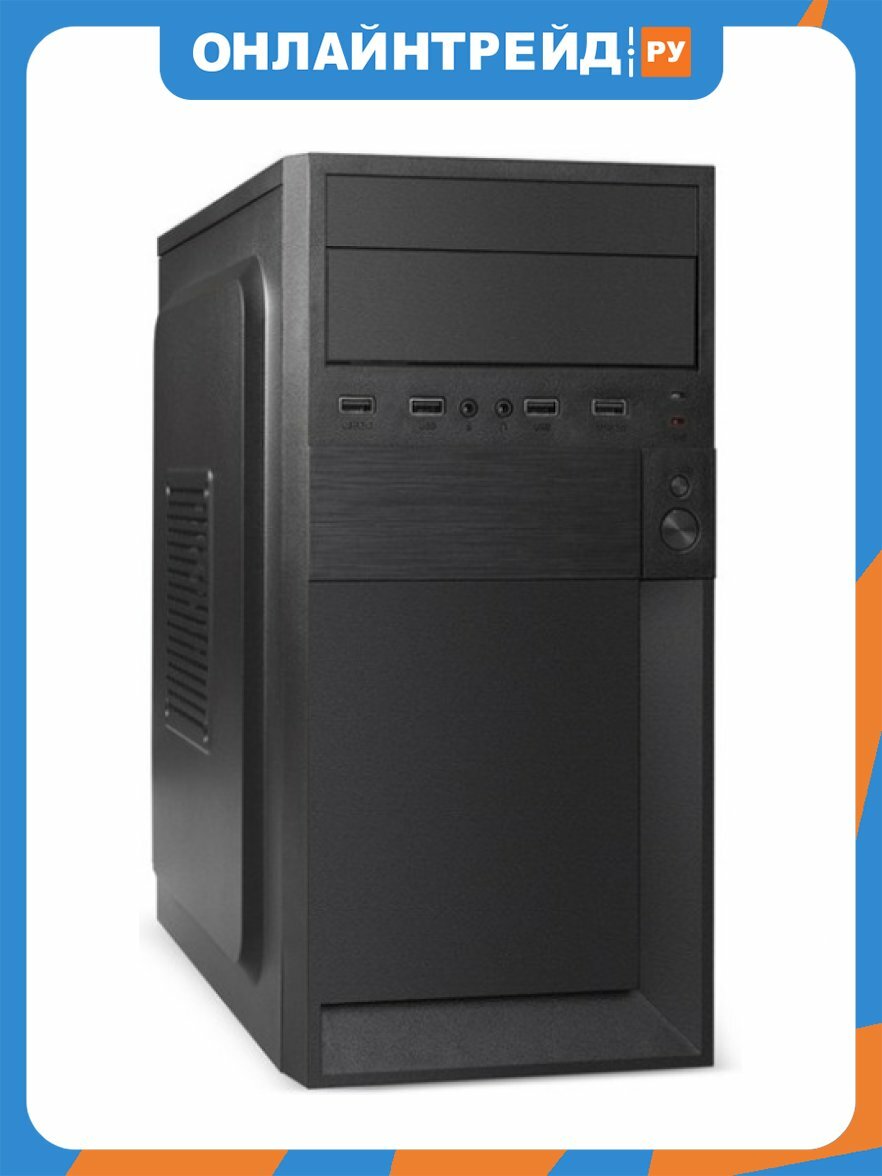 Корпус с блоком питания Exegate BAA-105-01-AA500, черный (EX291143RUS)