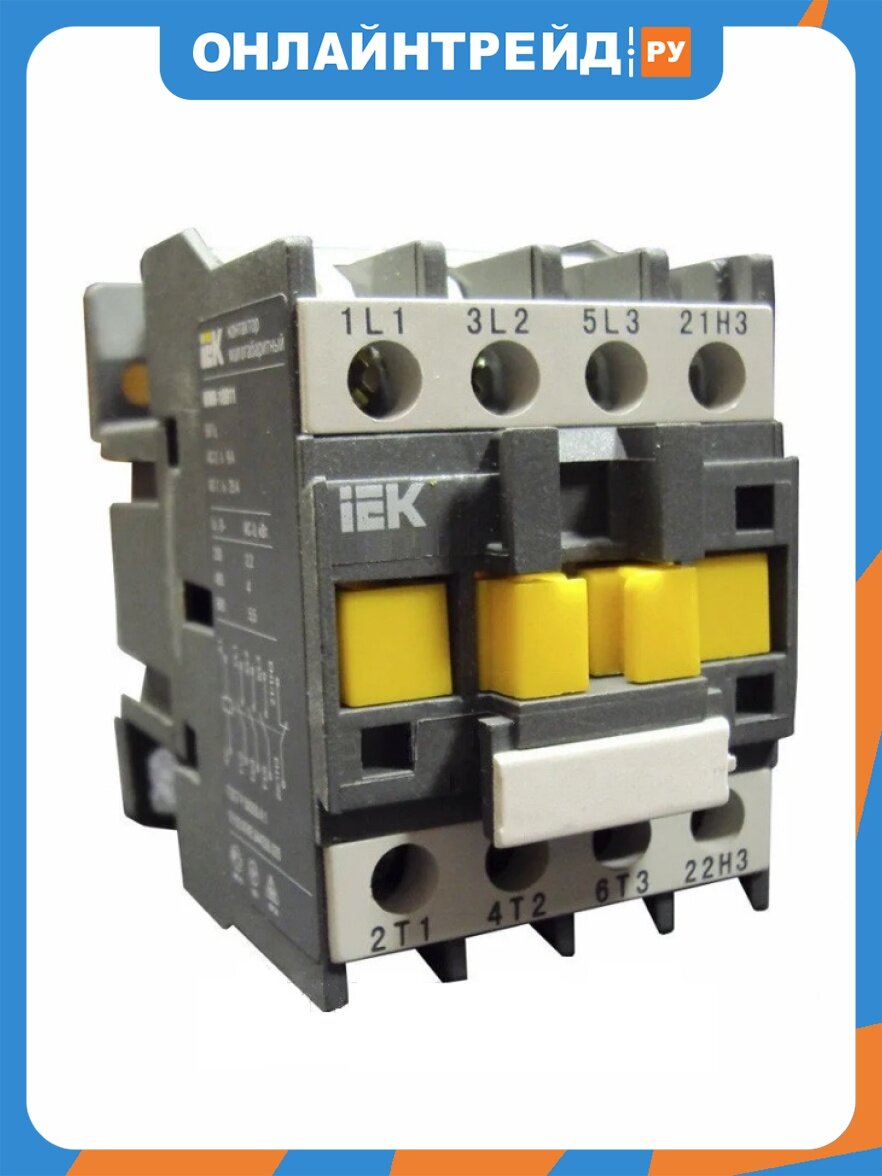 Контактор Iek КМИп-10910 3п 9А 24В/АС3 1НО, KMD11-009-024-10