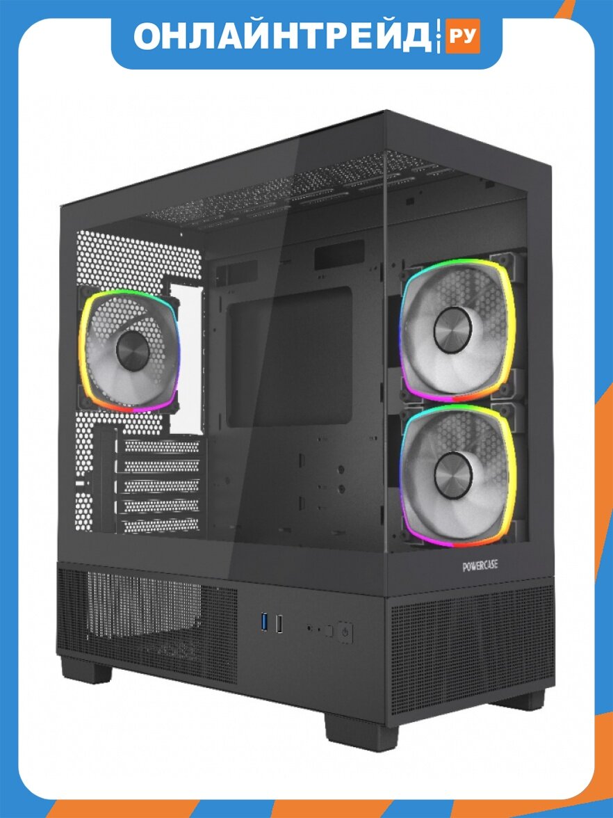 Корпус Powercase Vision Micro M3B, черный (CVMMB-A3)