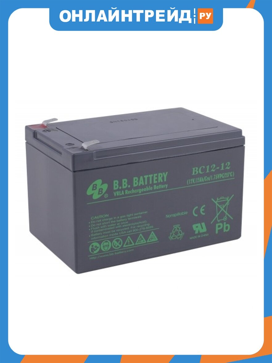Аккумуляторная батарея для ИБП BB Battery B.B. Battery BC 12-12 12V 12Ah