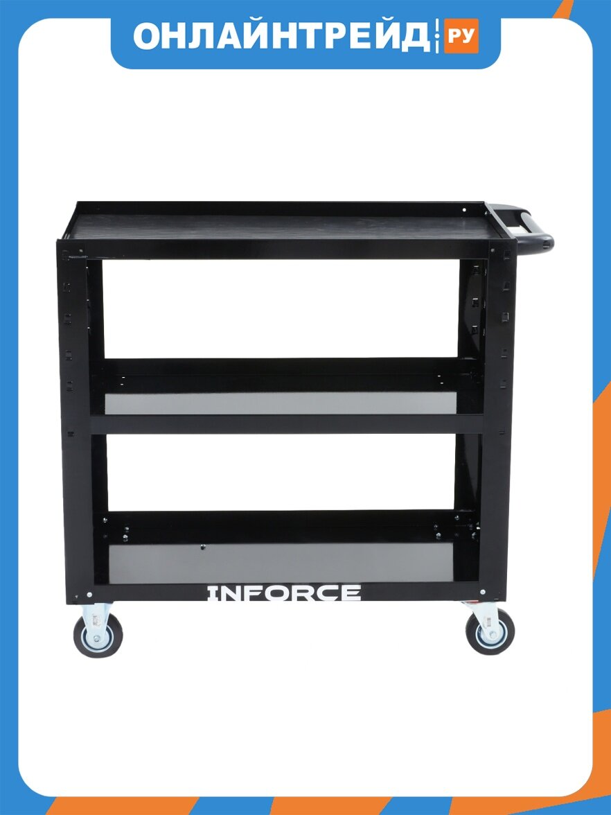 Тележка инструментальная Inforce , 3 полки, габариты без упаковки 950х486х840 06-01-16