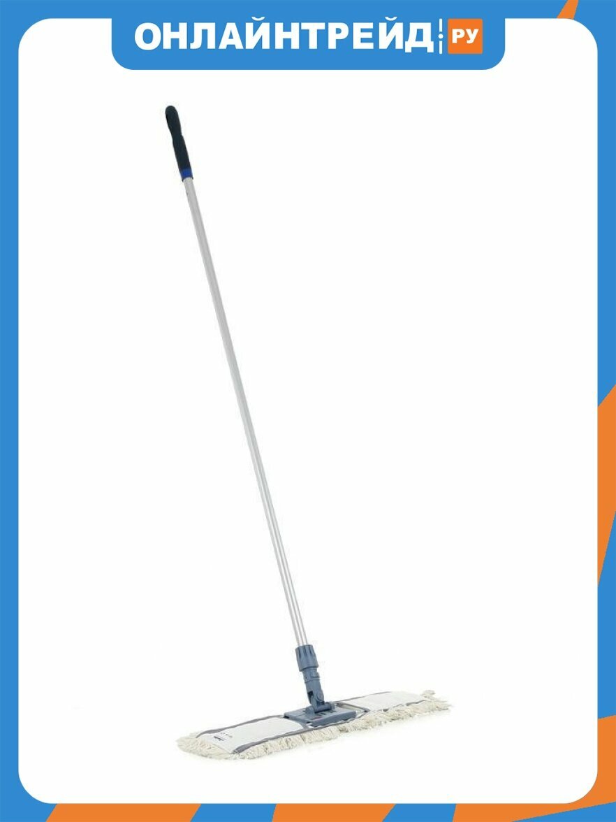 Швабра флаундер Vileda Professional для пола ДастМоп сталь 60х9см c насадкой Vileda 143555