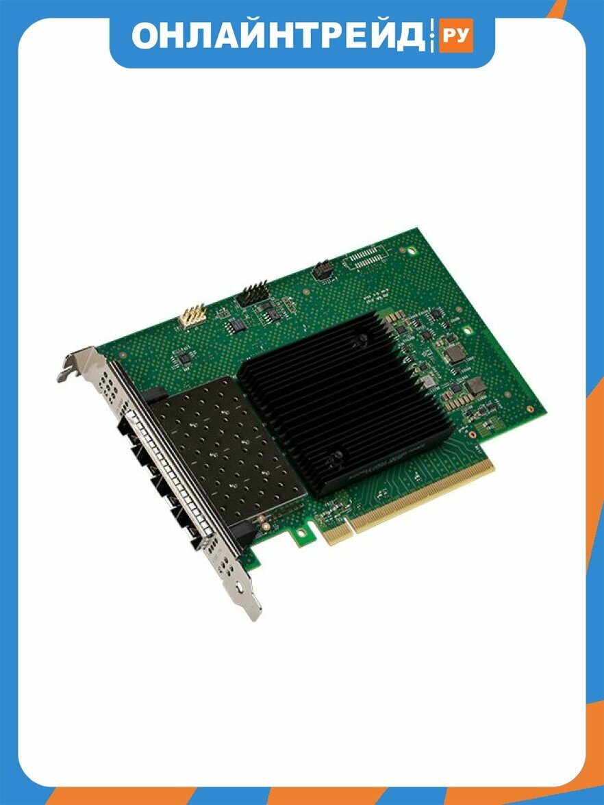 Сетевая карта Intel E810-XXVDA4, 4xSFP28 ports, 25GbE, PCI-E x16 gen3/gen4