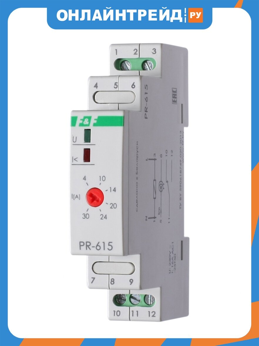 Реле тока F&f PR-615, EA03.003.006