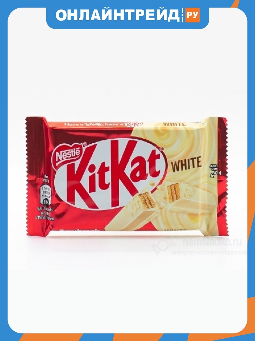 Шоколад белый Kit Kat с хрустящей вафлей 41,5г