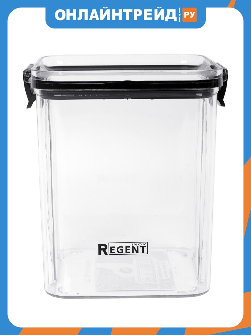 Контейнер Regent Inox Linea Desco для сыпучих продуктов, 0.95 л, пластик (93-DE-CA-30-950)