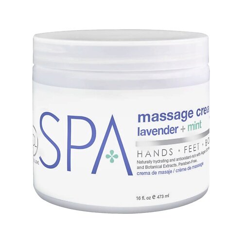 BE CARE LOVE Крем для рук, ног и тела массажный "Лаванда и Мята" SPA, 473 мл