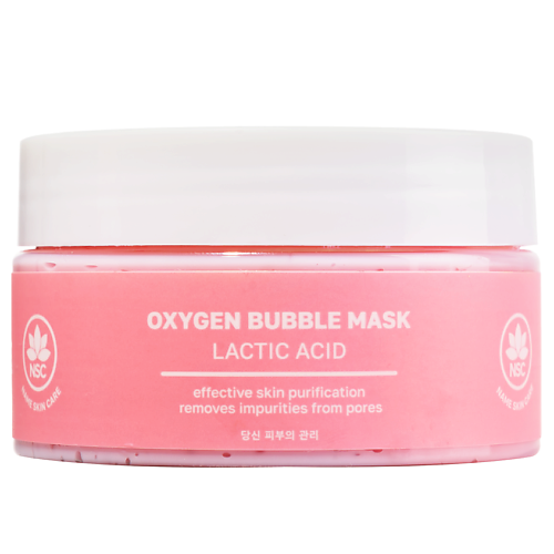 NAME SKIN CARE Маска кислородная пузырьковая с Молочной кислотой против несовершенств кожи, 100 мл