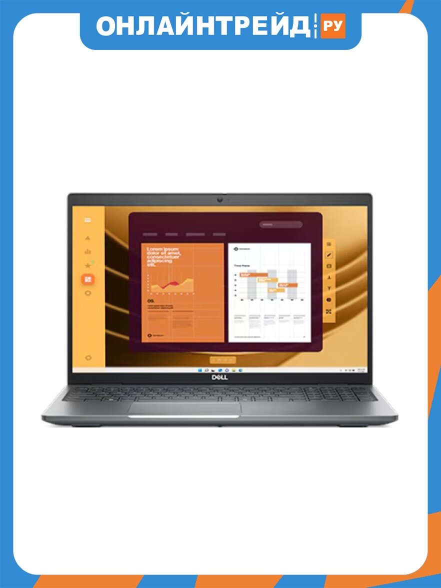 Ноутбук Dell Latitude 5550 15.6" FHD IPS 60Hz 400nits i7-1355U(1.7ГГц), 16Гб DDR5, SSD 512Гб, Iris Xe Graphic, Win11Pro, Grey (5550-7611)