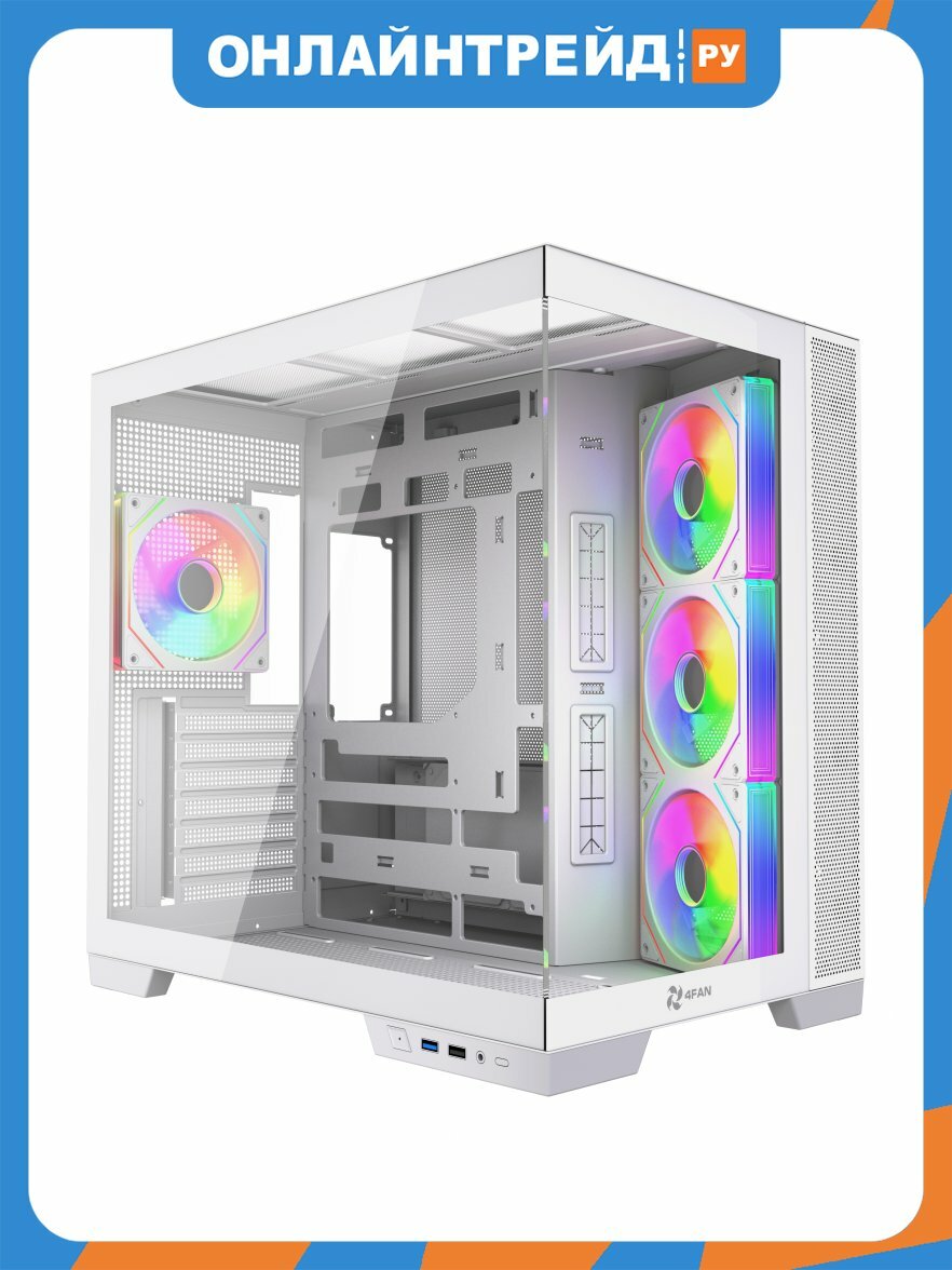 Корпус 4FAN Zerphi, белый (4ARGB)