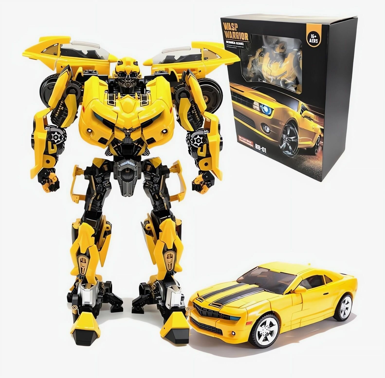Коллекционный премиальный трансформер "Бамблби" (Bumblebee, 35 см)